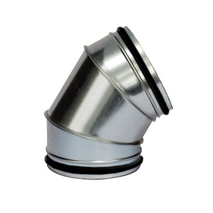 Kolano tłoczone z uszczelką 45st. D-100 | w ClimatStore